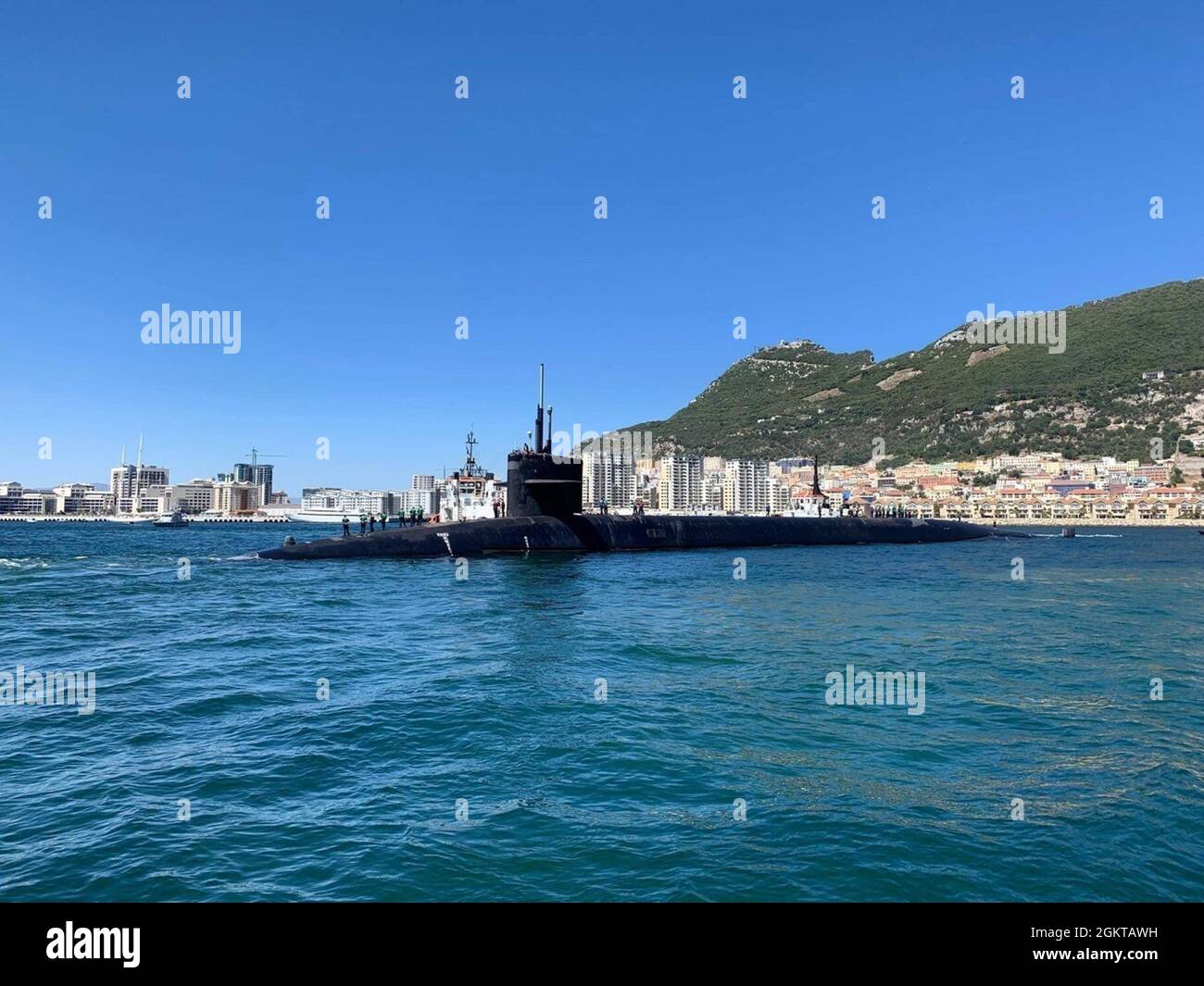 PORT OF GIBRALTAR (June 28, 2021) The U.S. Navy submarine USS Alaska (SSBN 732) arrived at the ...