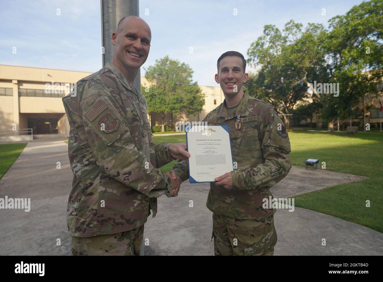 Tech Sgt. Kyle Bellone is awarded his first Air Force Commendation ...