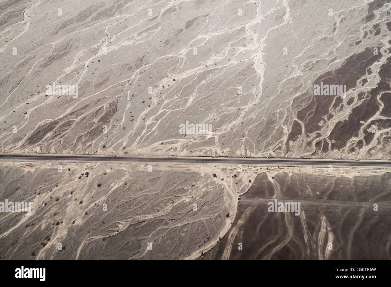 Aerial view of Panamericana highway near Nazca, Peru Stock Photo - Alamy