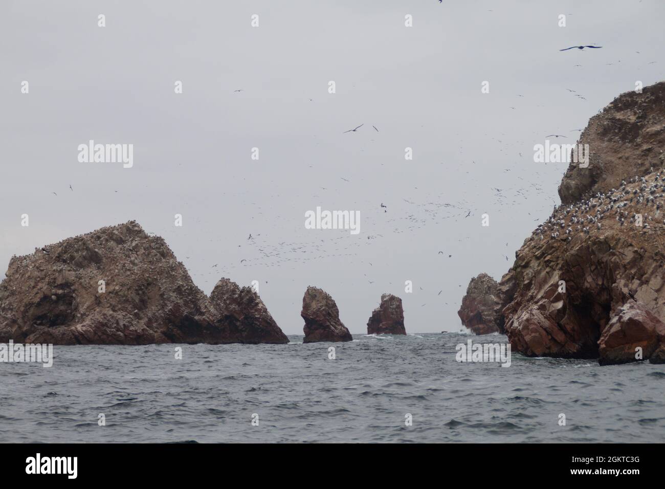 Rocks of the Ballestas Islands in the Paracas National park, Peru Stock ...