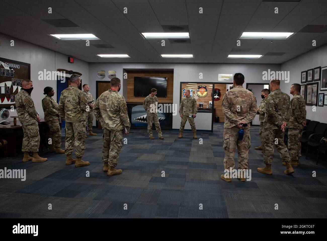 U.S. Air Force Airmen assigned to the 23d Aircraft Maintenance Squadron ...