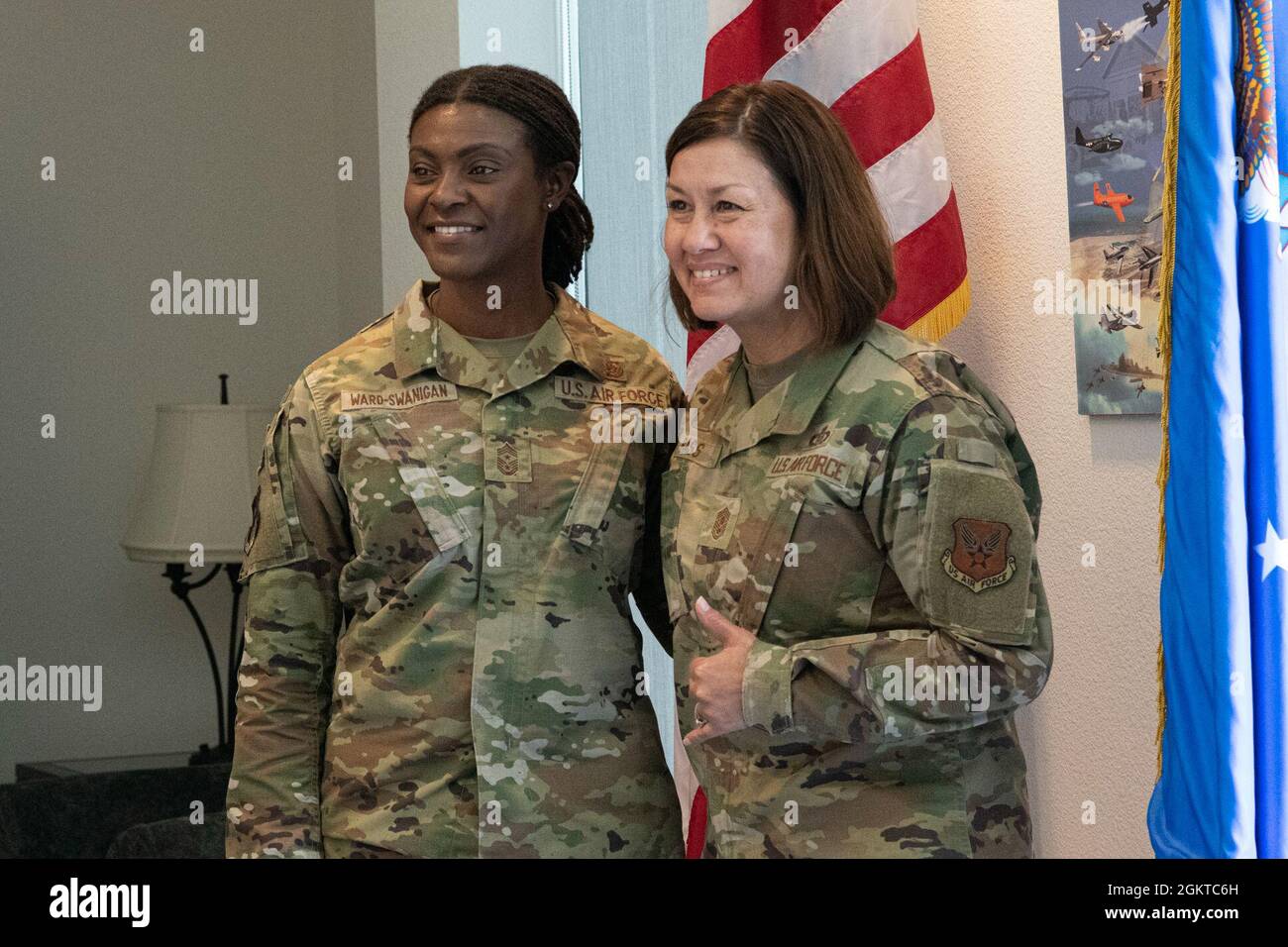Chief Master Sgt. Denisha Ward-Swanigan, 412th Test Wing command chief ...