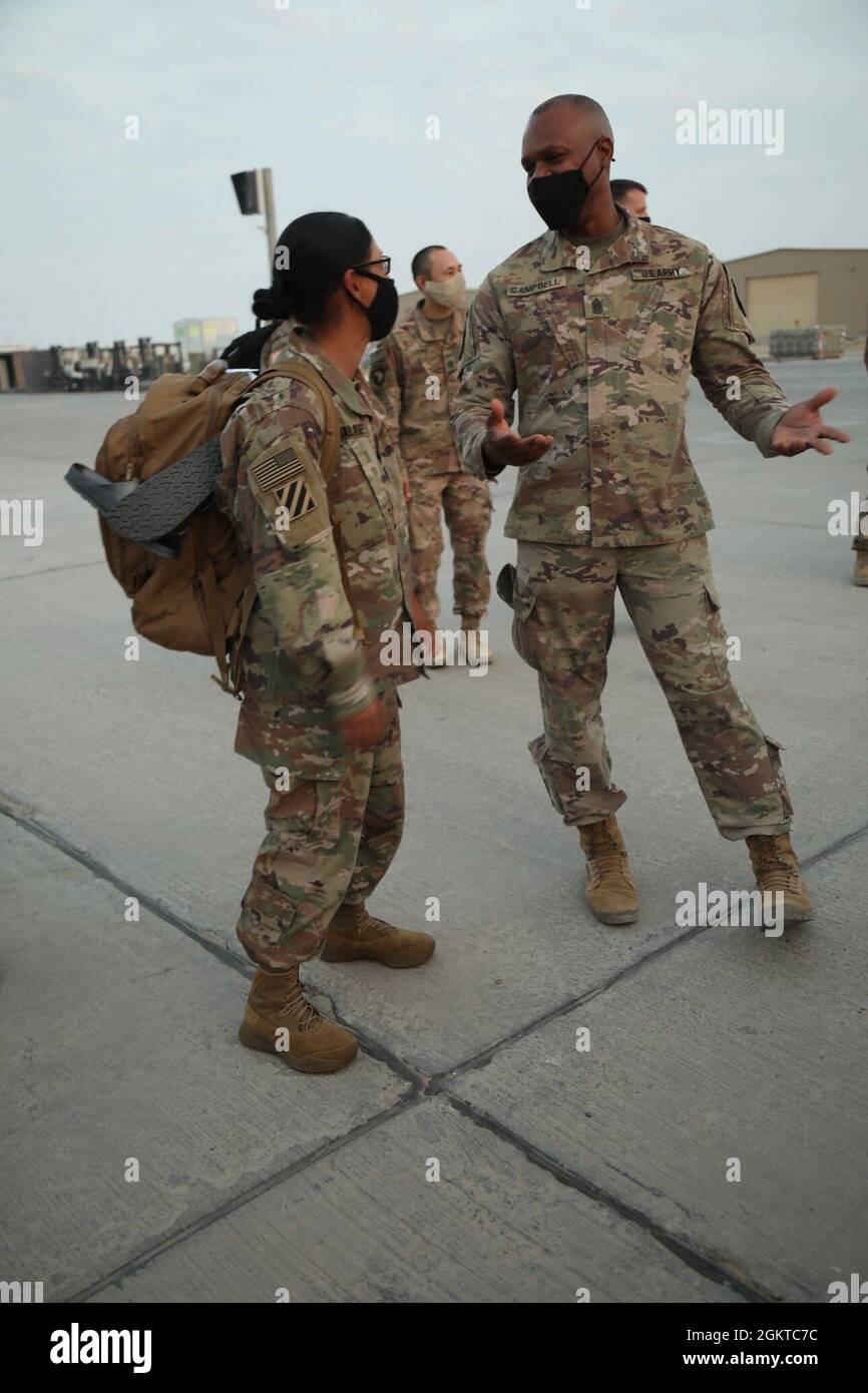 Col. Peter Gilbert and Command Sgt. Maj. Kevin Campbell, the command ...