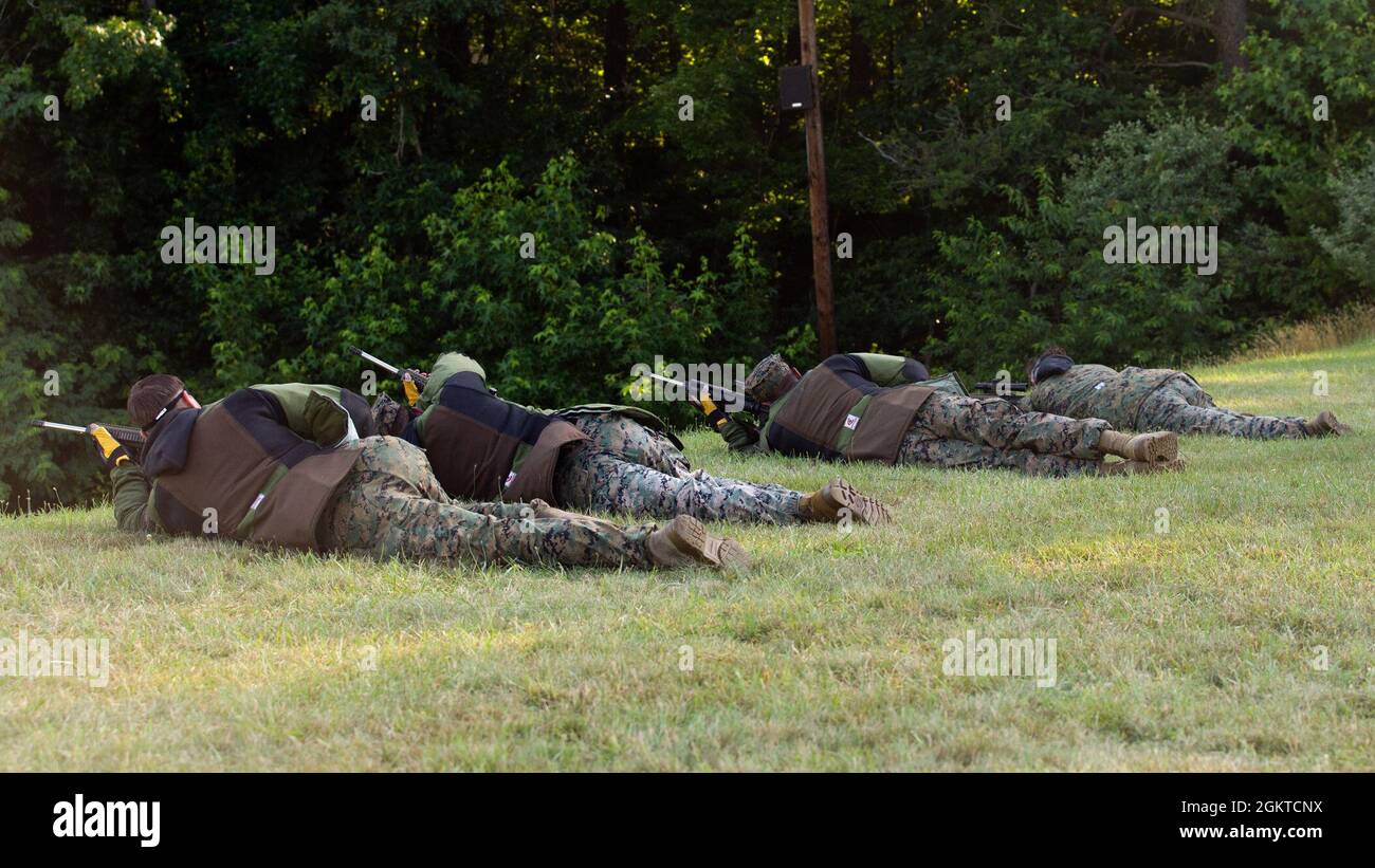 U.S. Marines with the Parris Island Shooting Team participate in the ...
