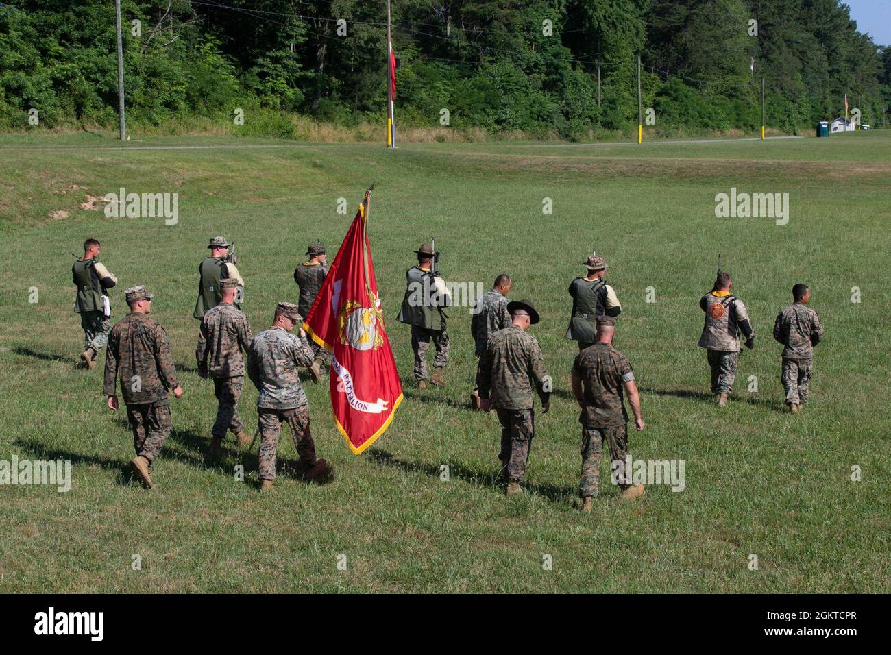 U.S. Marines with the Marine Corps Shooting Team participate in the ...