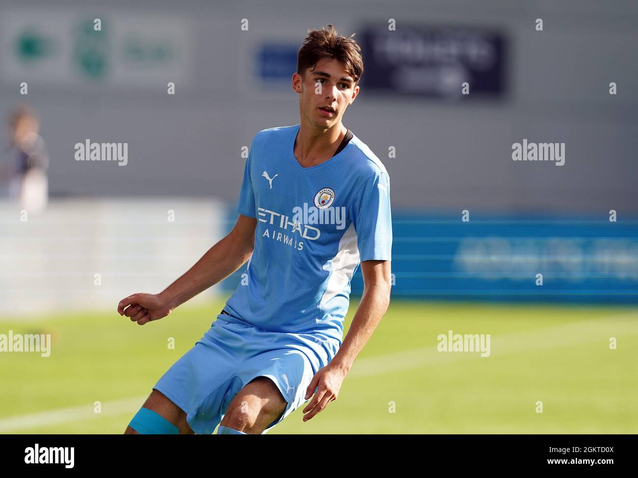 Manchester City's Finley Burns during the UEFA Youth League, Group A ...