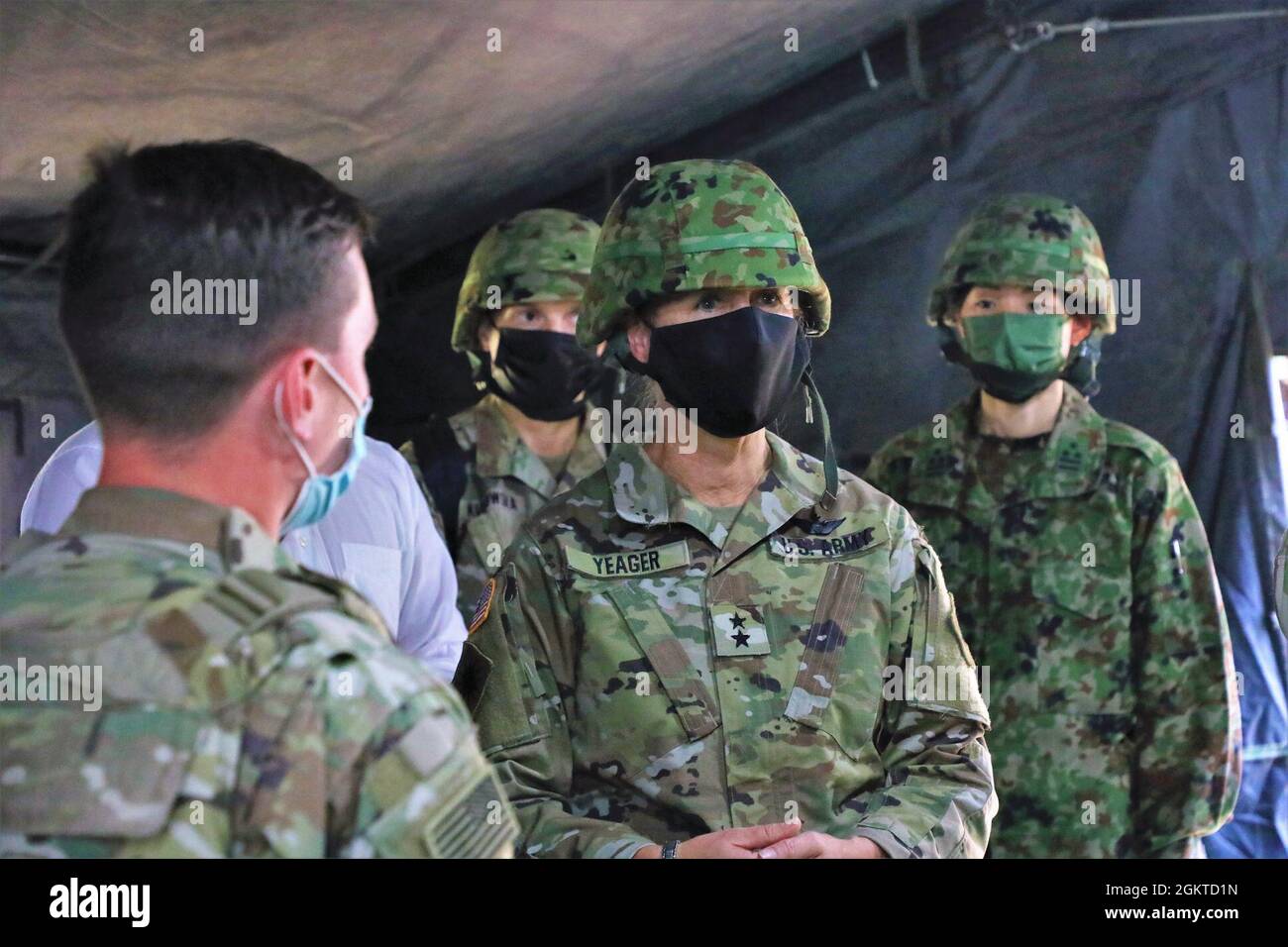 Maj. Gen. Laura Yeager, 40th Infantry Division commander conducted ...