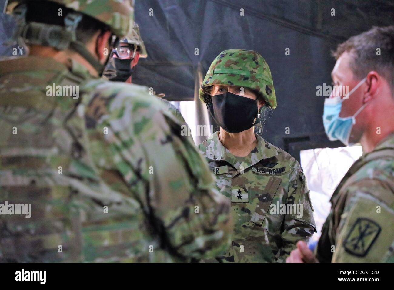 Maj. Gen. Laura Yeager, 40th Infantry Division commander conducted ...