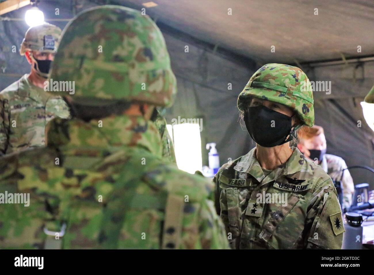 Maj. Gen. Laura Yeager, 40th Infantry Division commander conducted ...