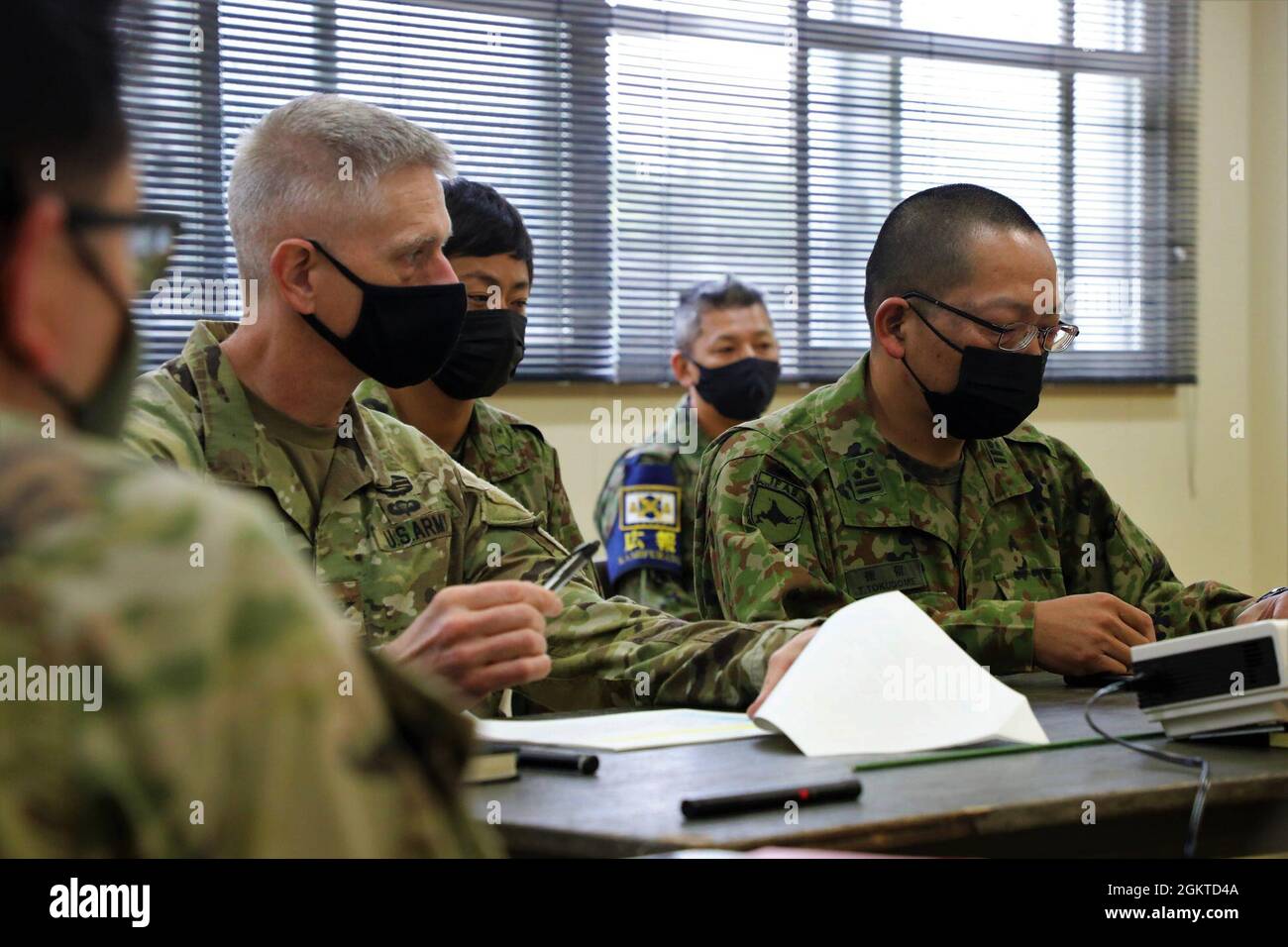 Col. Cory Delger, U.S. Army Japan deputy chief of staff, and Col ...