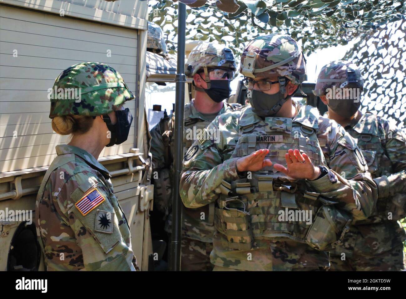 Maj. Gen. Laura Yeager, 40th Infantry Division commander conducted ...