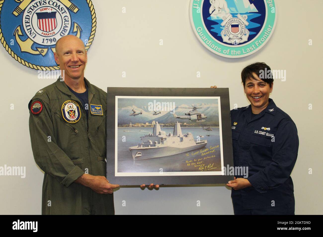 ANCHORAGE, Alaska (June 28, 2021) Navy Capt. Peter Riebe, commanding ...