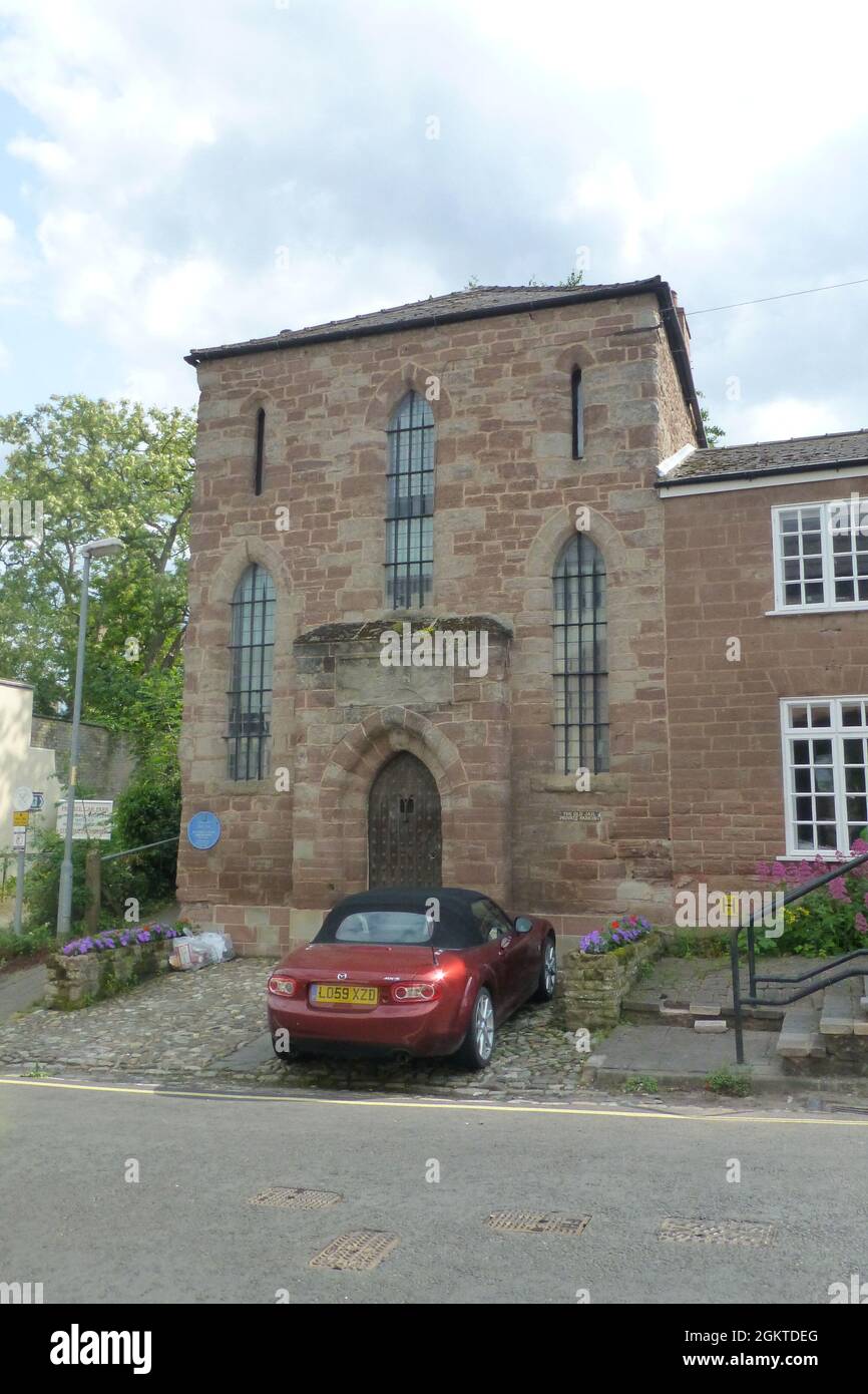 Converted Church Ross on Wye Gloucestershire UK stone old front door ...