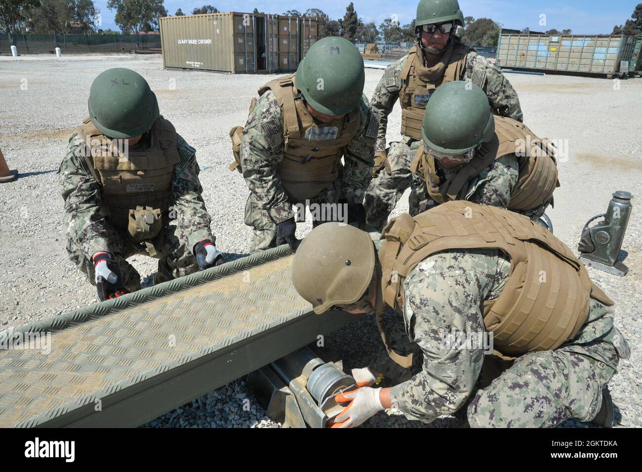 PORT HUENEME, Calif. (June 28, 2021) Seabees of Naval Mobile ...