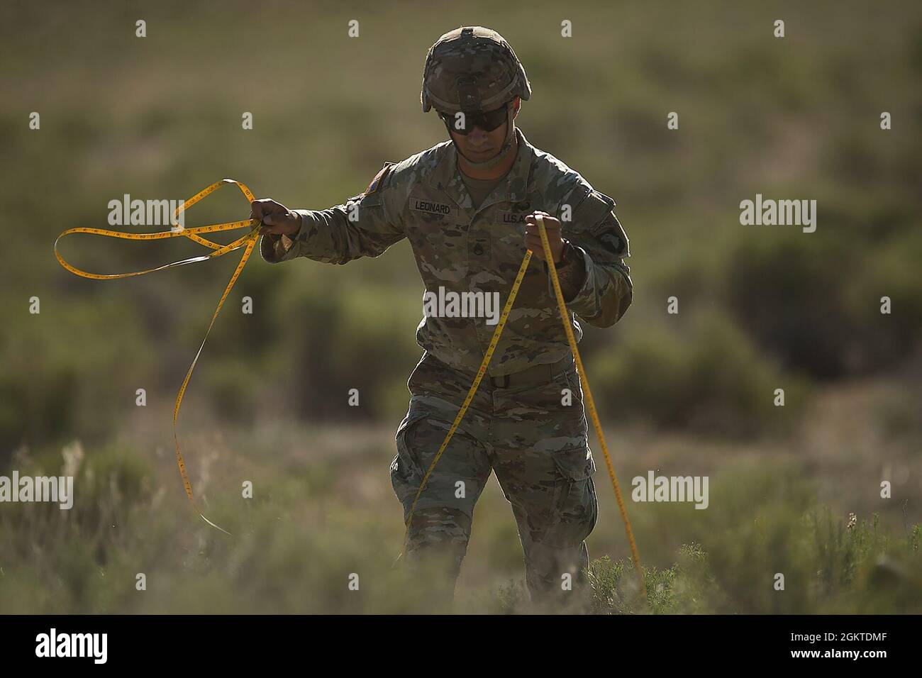 After entering the field exercise training area, a Cavalry Scout ...