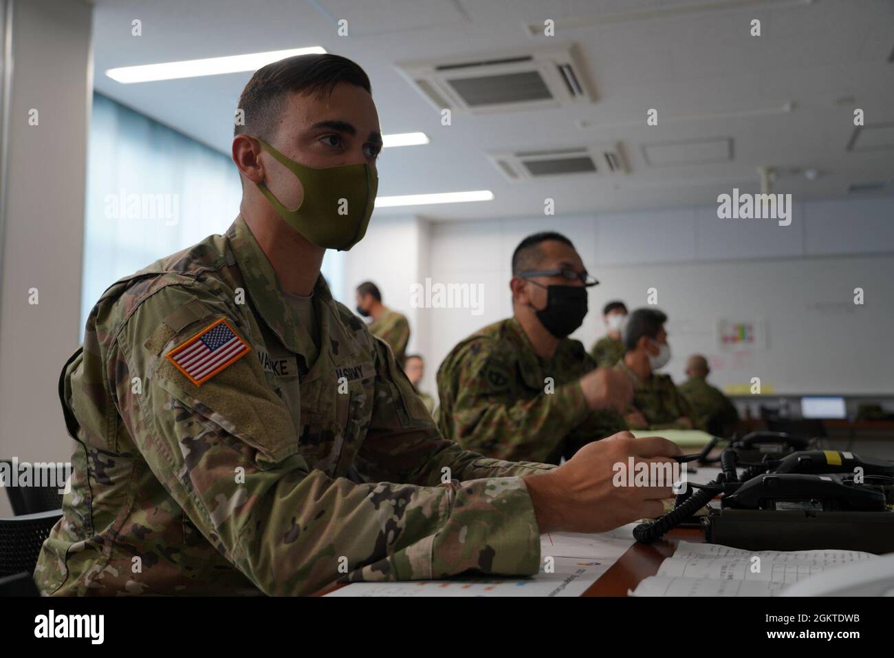 1st Lt. Jacob Van Dyke, fire control platoon leader, Bravo Battery, 1-1 ...