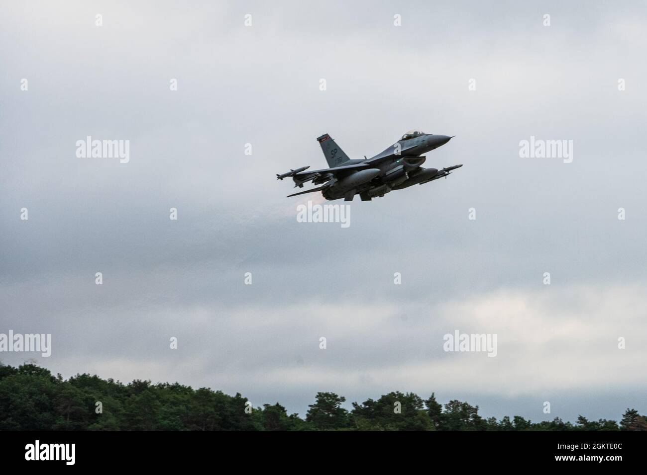 A U.S. Air Force F-16 Fighting Falcon aircraft assigned to the 480th ...