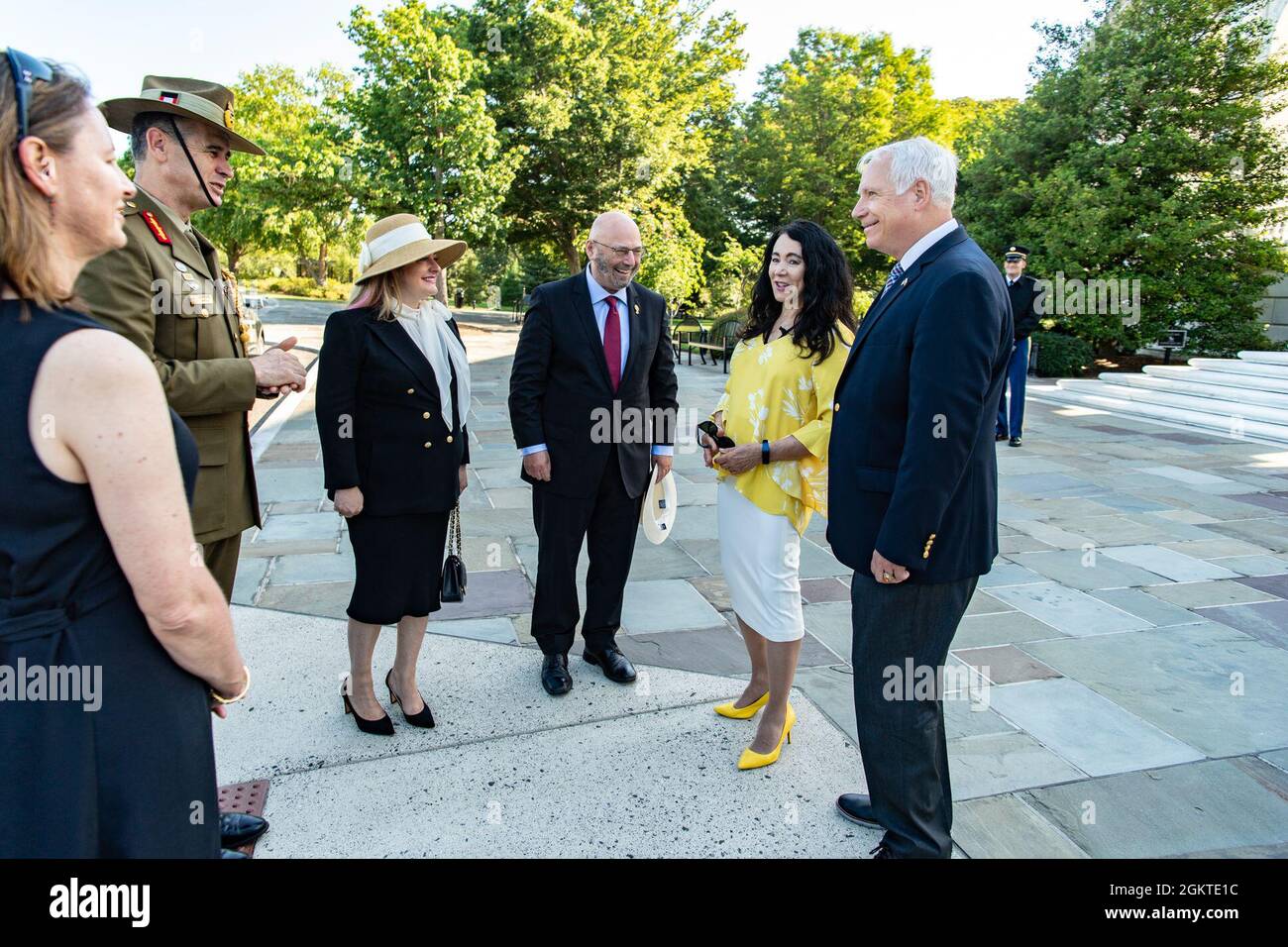 (From left to right): Jane Freedom; Maj. Gen. Andrew Freeman, head of ...