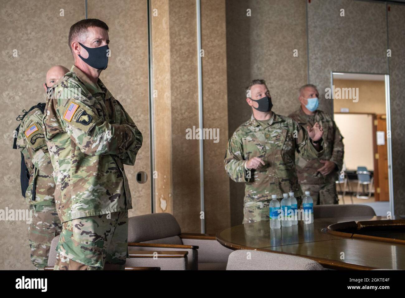 Brig. Gen. Joel Vowell, commanding general, U.S. Army Japan, conducts a ...