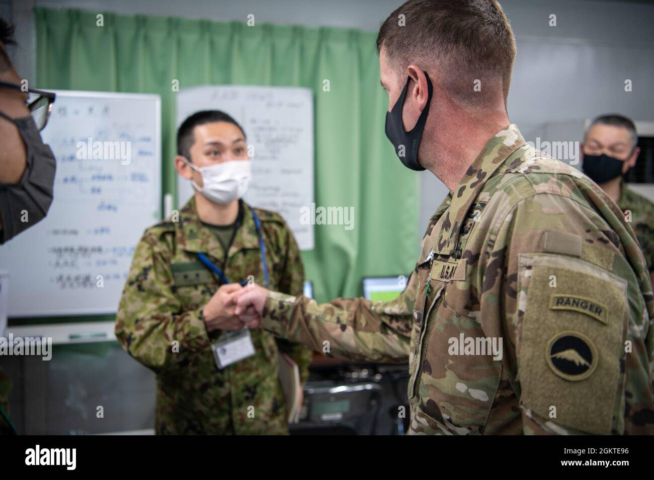 Brig. Gen. Joel Vowell, commanding general, U.S. Army Japan, conducts a ...
