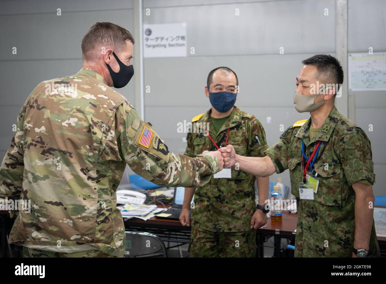 Brig. Gen. Joel Vowell, commanding general, U.S. Army Japan, conducts a ...