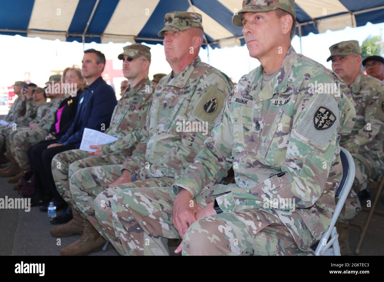 Center, Command Sgt. Maj. Patrick McKie, senior enlisted leader, 63rd ...