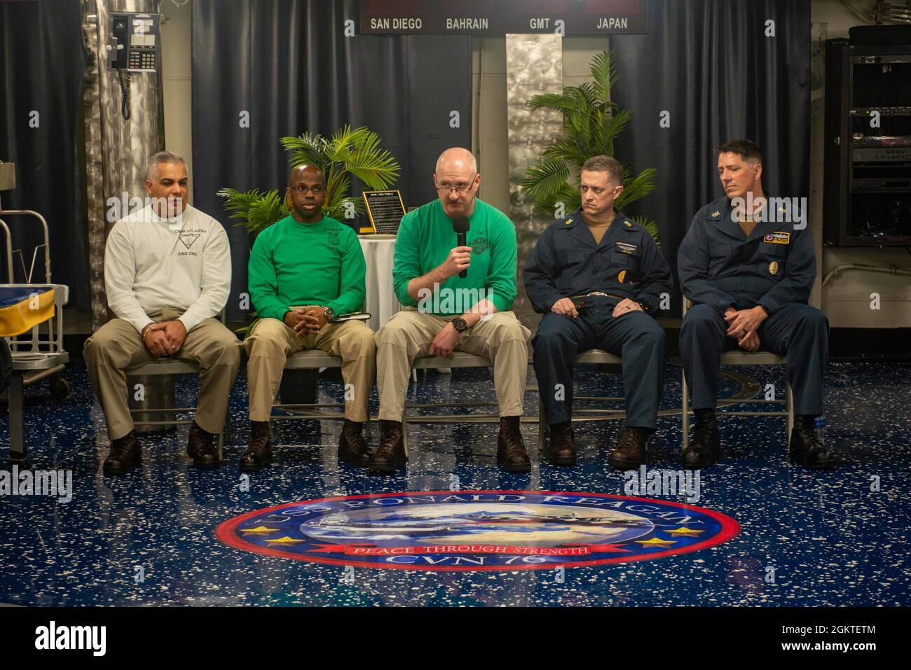 210628-N-CW176-1037 ARABIAN SEA (June 28, 2021) – Command master chief ...