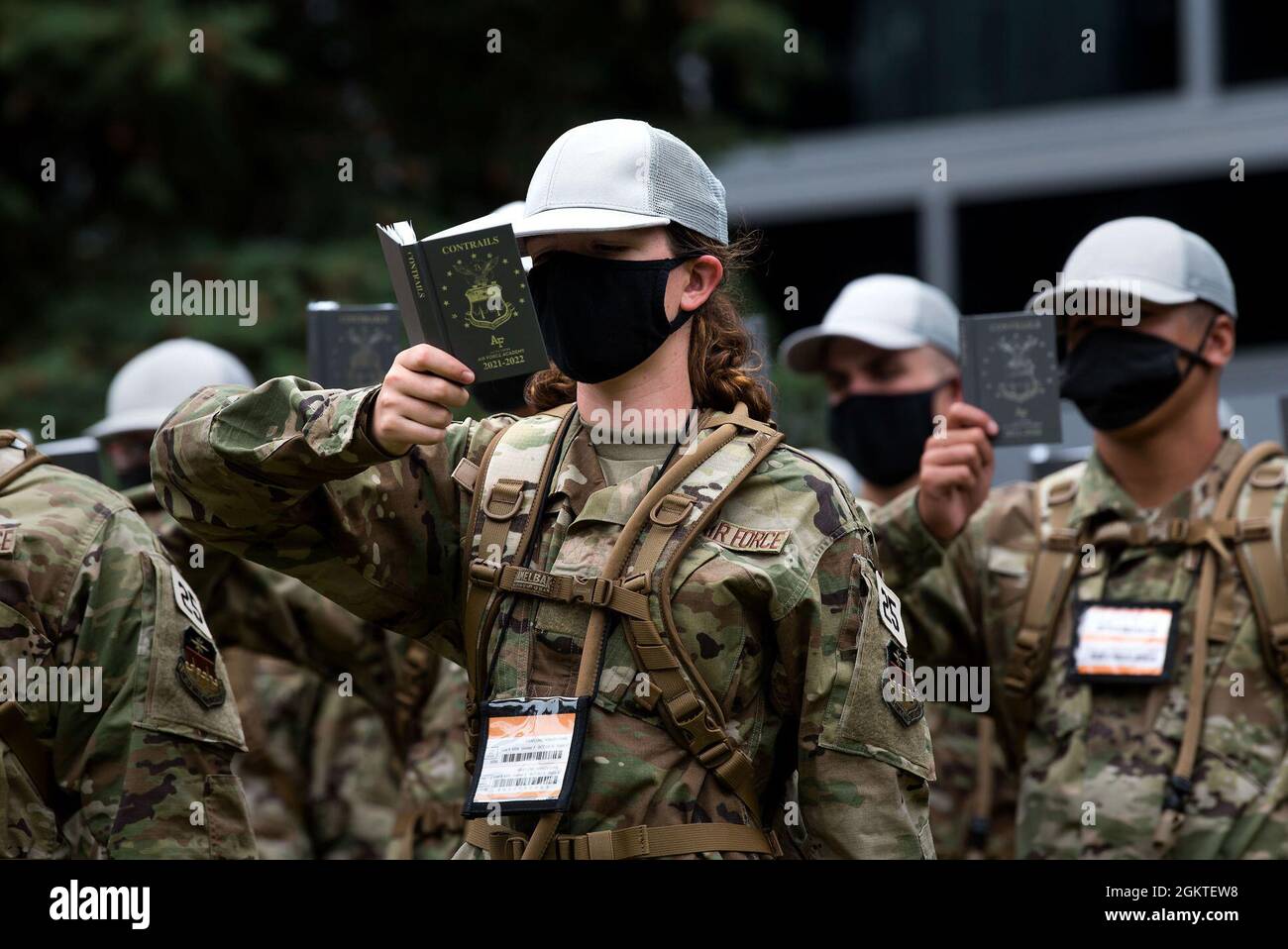 U.S. AIR FORCE ACADEMY, Colo. – Academy basic cadets read Contrails, a ...