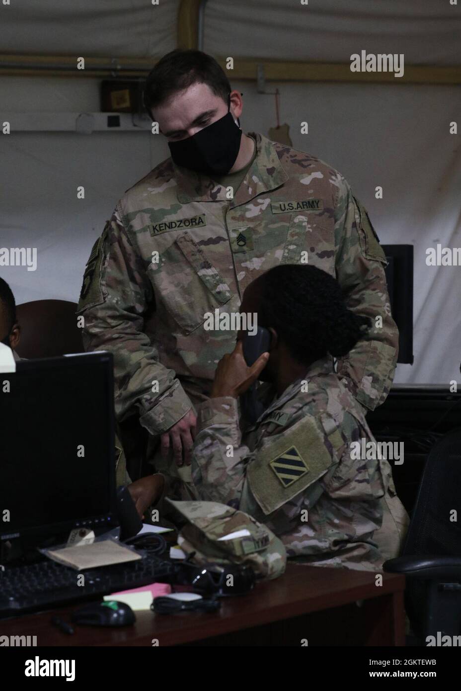 Staff Sgt. Zachary Kendzora, a transportation management coordinator ...