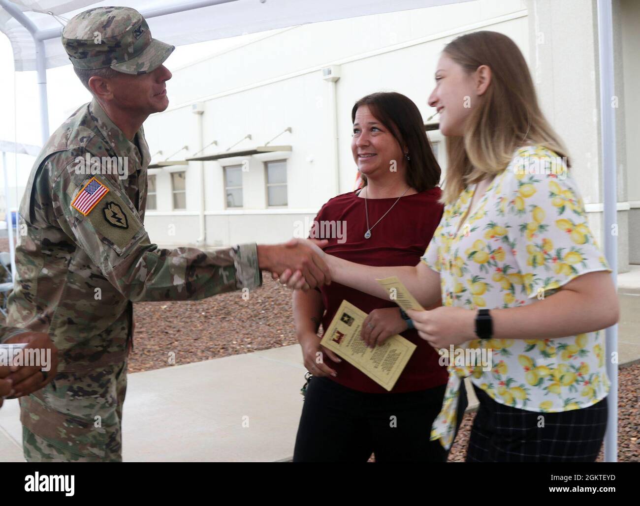 Col. James Moyes, the commander of 5th Armored Brigade, First Army ...