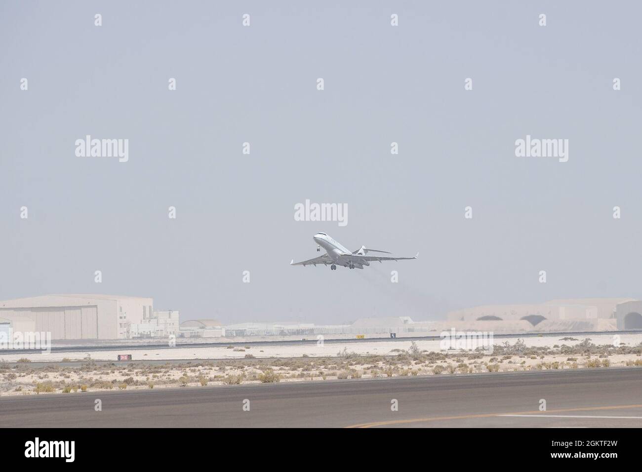 A U.S. Air Force E-11A Battlefield Airborne Communications Node ...