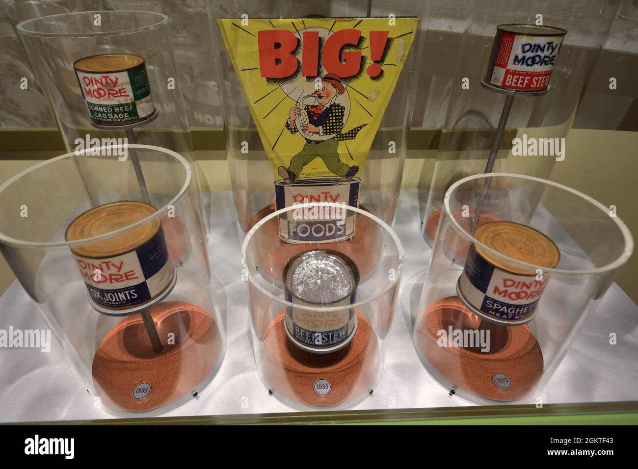 Exhibition of canned ham from Hormel Foods Corporation display in Spam ...