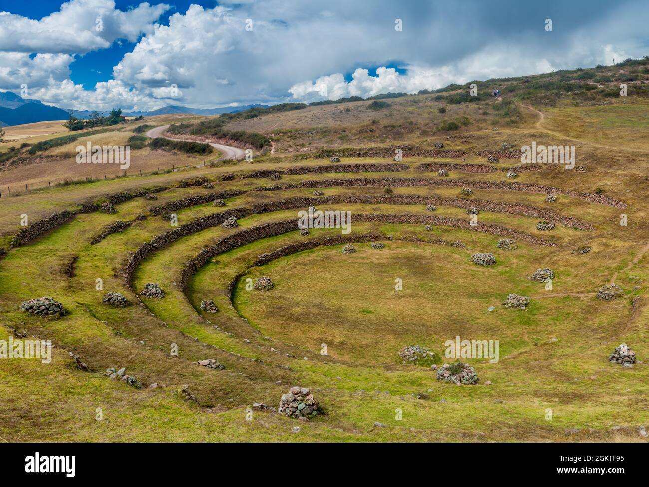 Agricultural terracing of Moray, Sacred Valley, Peru Stock Photo - Alamy
