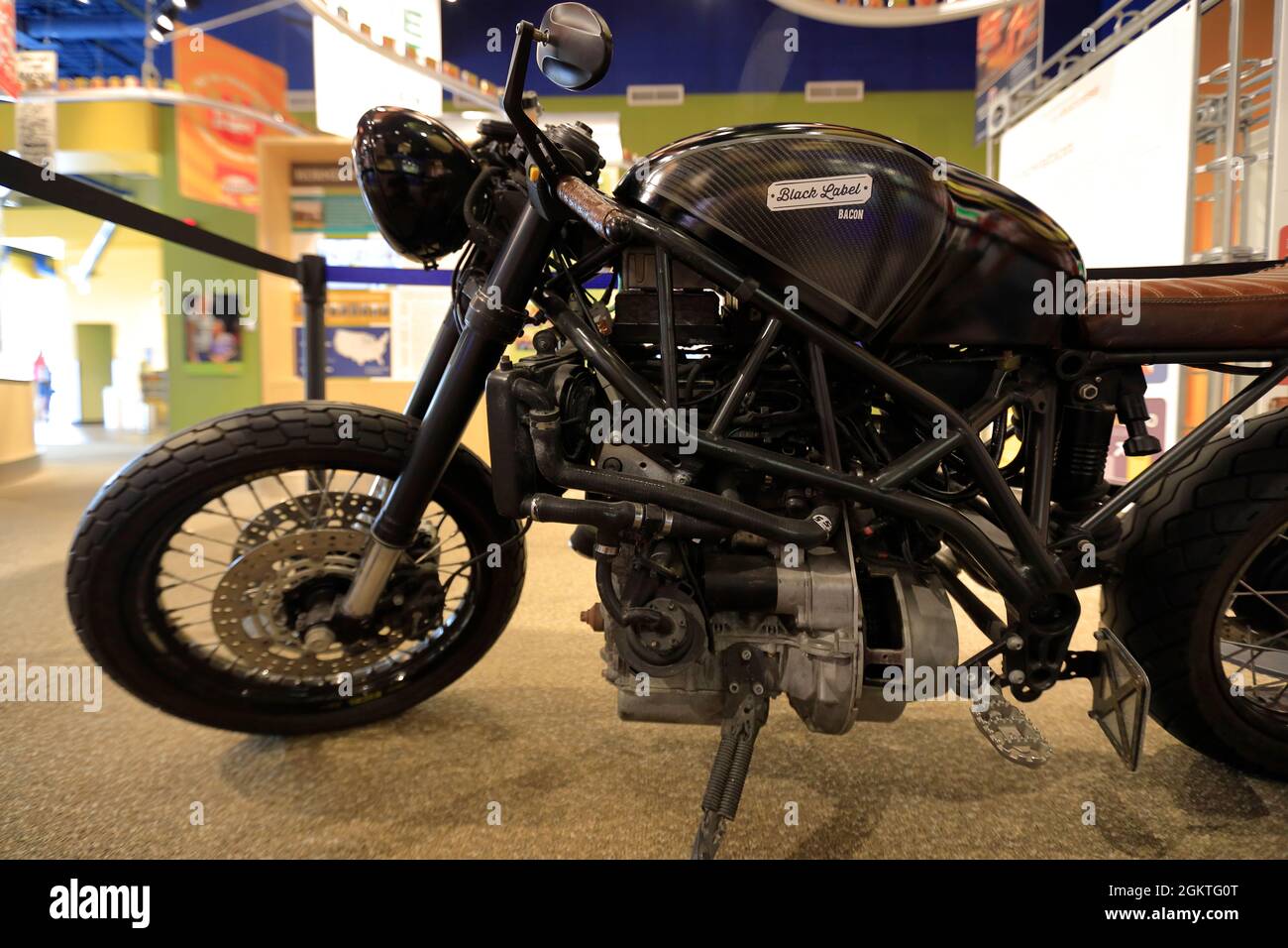 The World's First Bacon Fueled Motorcycle display in Spam Museum.Austin ...
