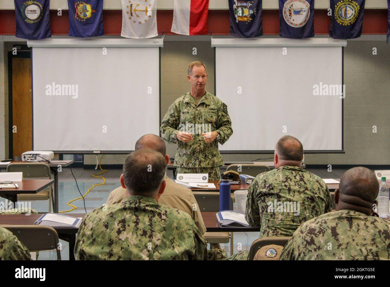 Great Lakes, ILL (March 13, 2021) Vice Admiral John Mustin, Chief of ...