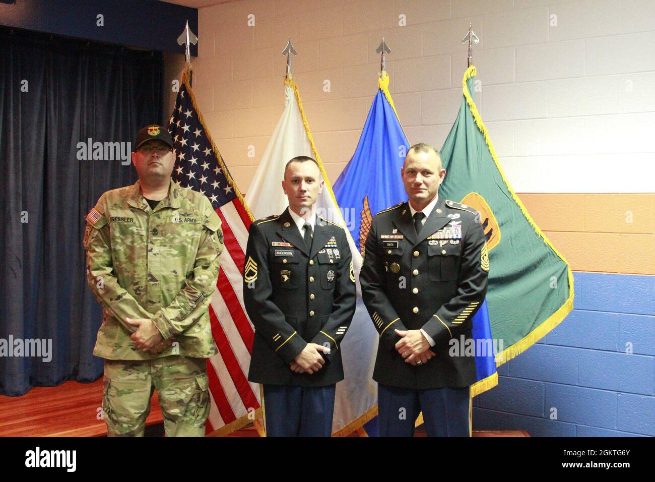 U.S. Army Soldier Andrew Anderson is promoted to sergeant first class ...