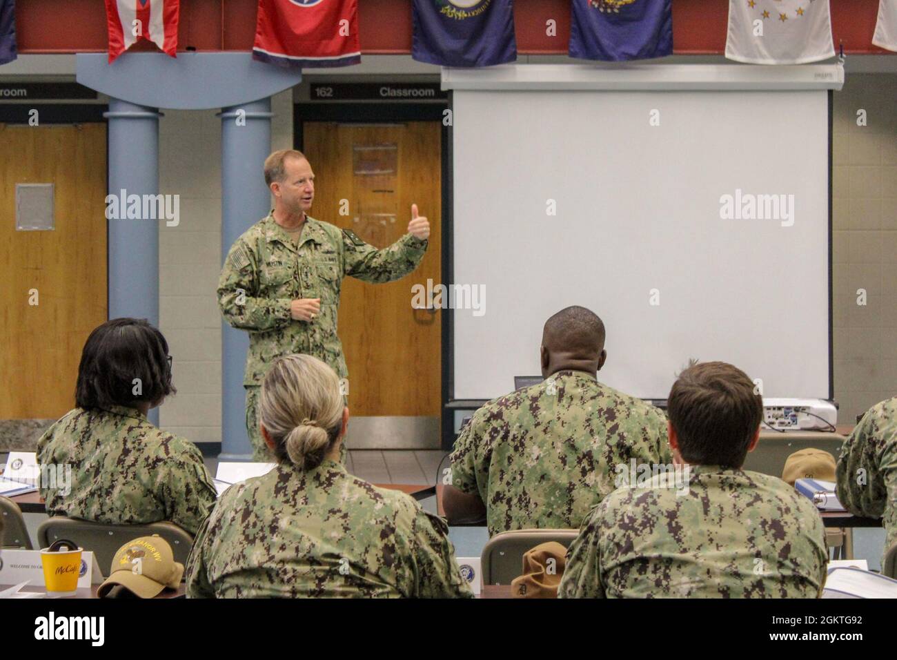 Great Lakes, ILL (June 28, 2021) Vice Admiral John Mustin, Chief of ...
