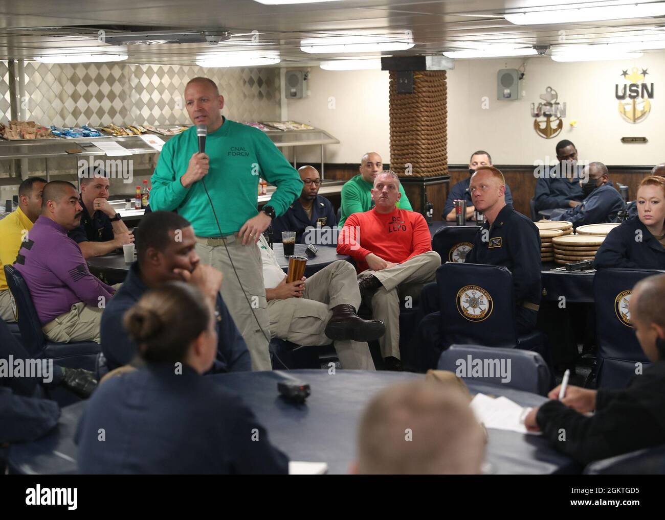Commander, Naval Air Force Atlantic Force Master Chief Chris Chelberg ...