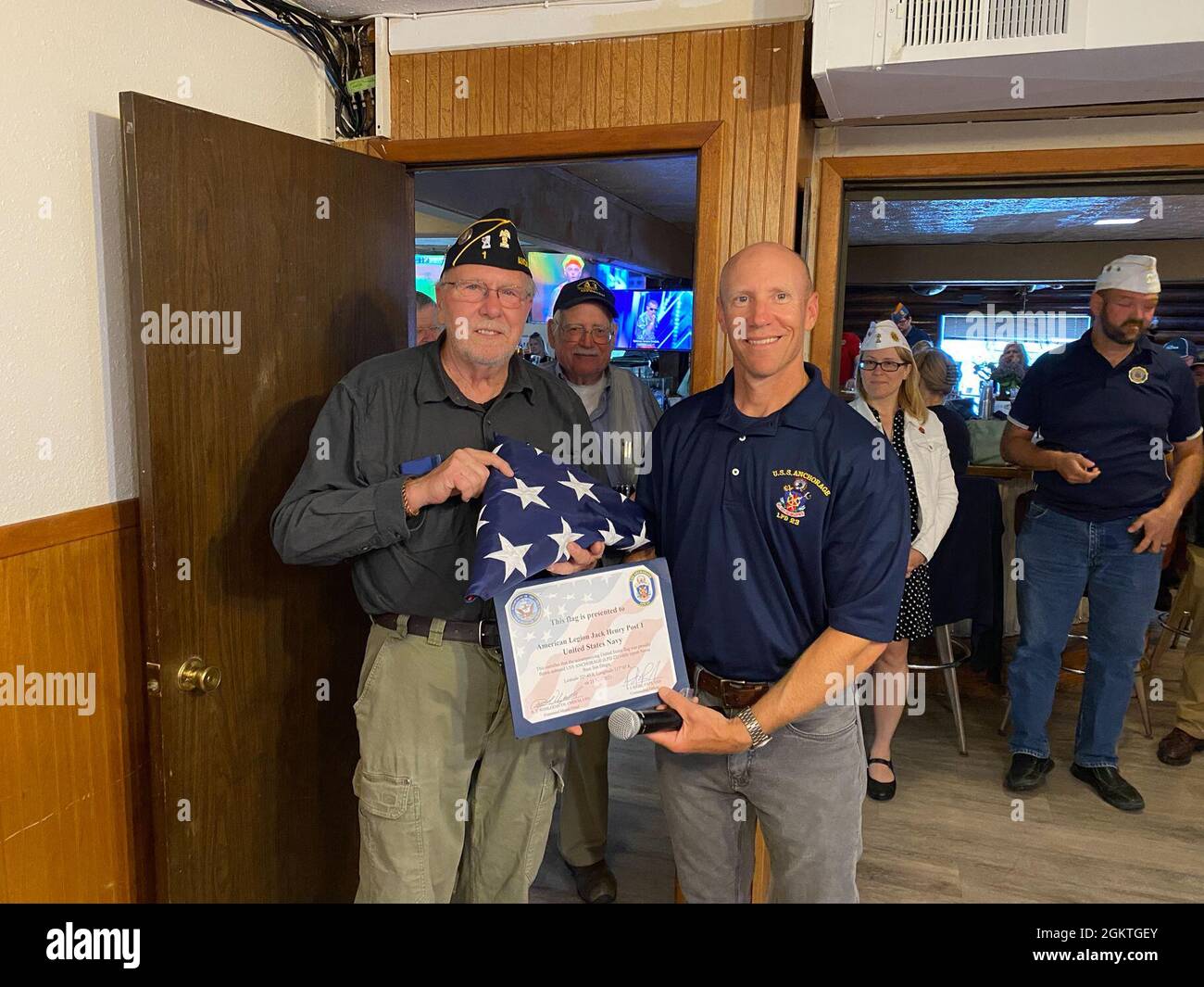 ANCHORAGE, Alaska (June 29, 2021) Capt. Peter Riebe, commanding officer ...