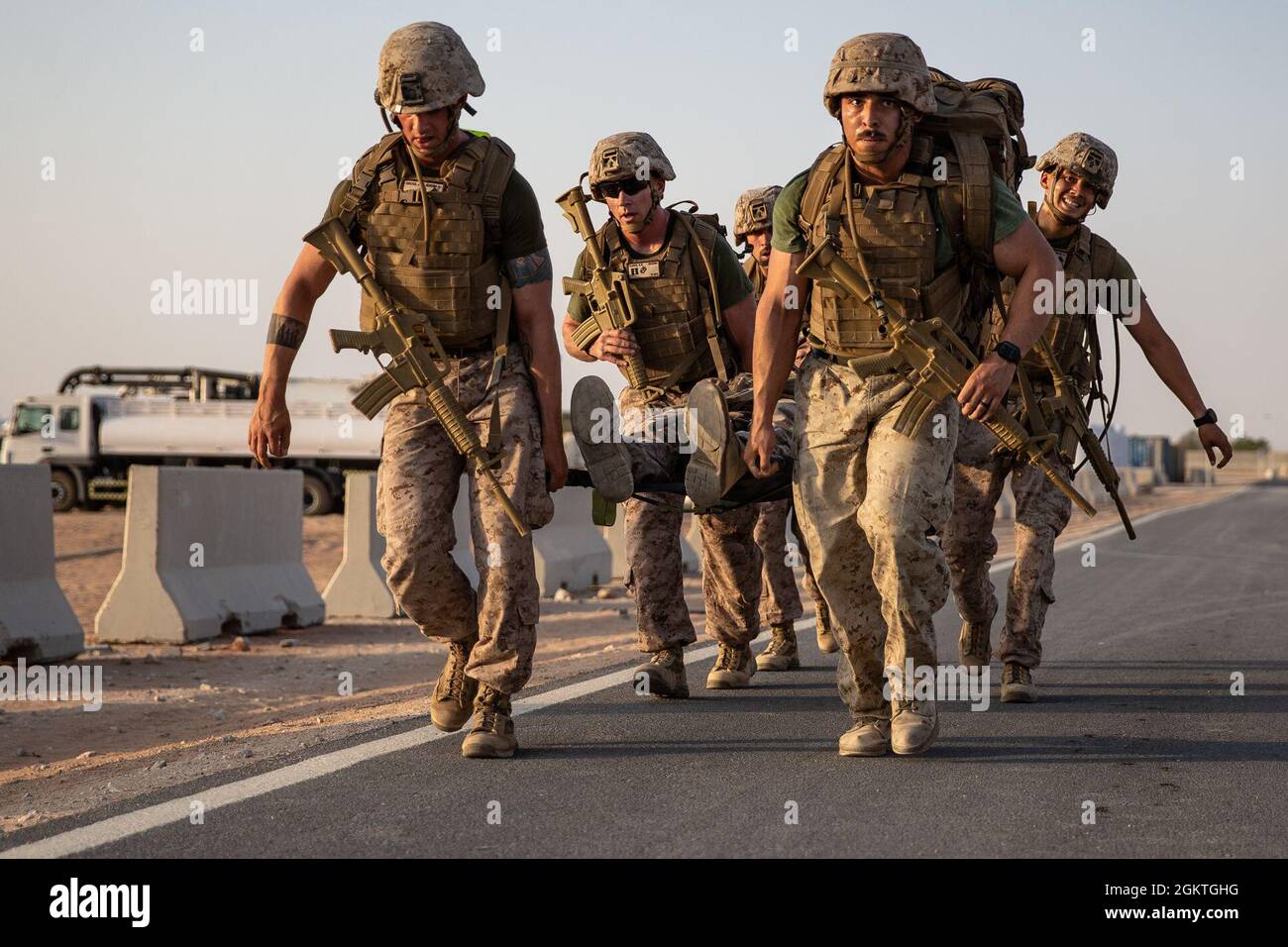 U.S. Marines assigned to Special Purpose Marine Air-Ground Task Force ...
