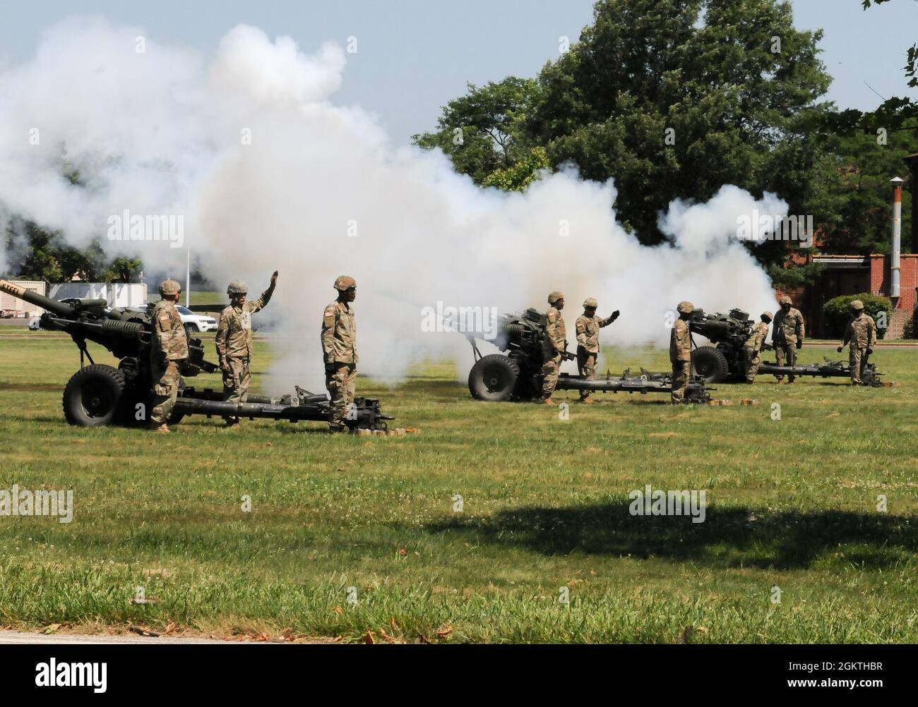 Bravo Battery, 3rd Battalion, 112th Field Artillery Regiment of the New Jersey Army National ...