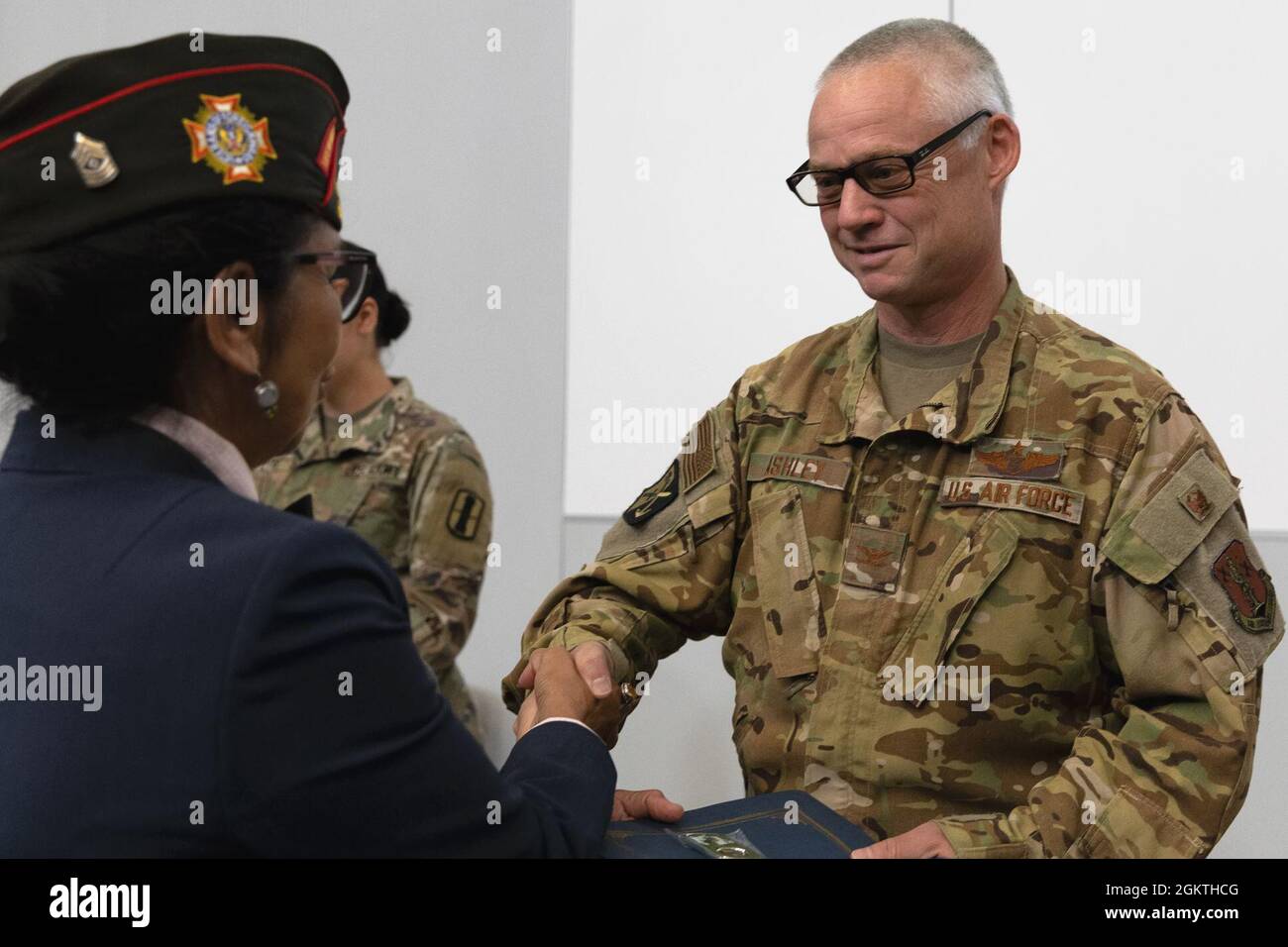 Col. David Ashley, receives the Major Theodore Conrad Hascall award ...