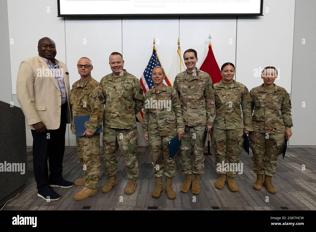 Kasim Yarn, Director of Rhode Island Office of Veteran Services, stands ...