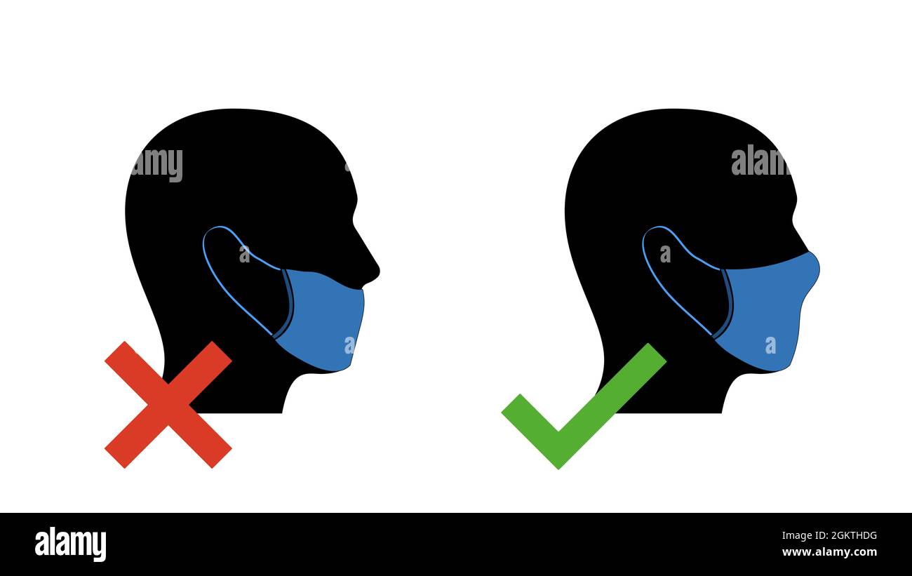 Correct way using mask protection hi-res stock photography and images ...