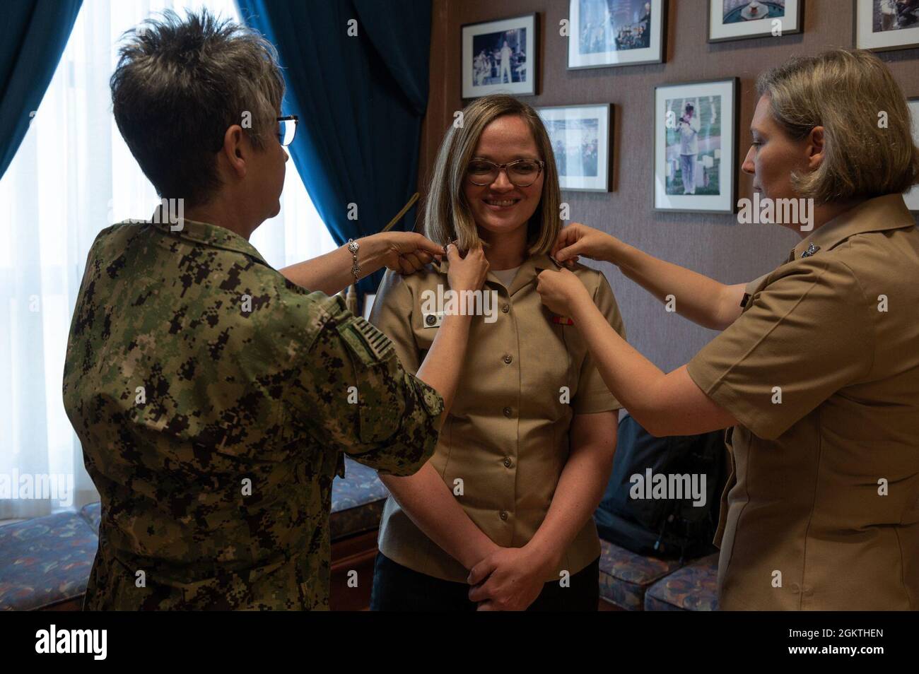 Master Chief Musician Ruth Keenher and Musician 1st Class Ashleigh Leas ...