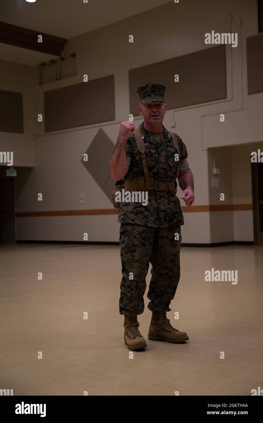U.S. Marine Corps Col. Christopher M. Haar, on-coming commanding ...