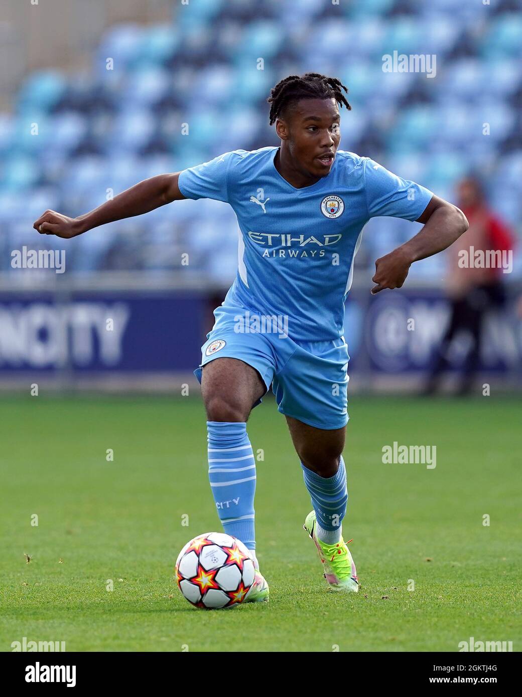 Manchester City's Micah Hamilton during the UEFA Youth League, Group A ...