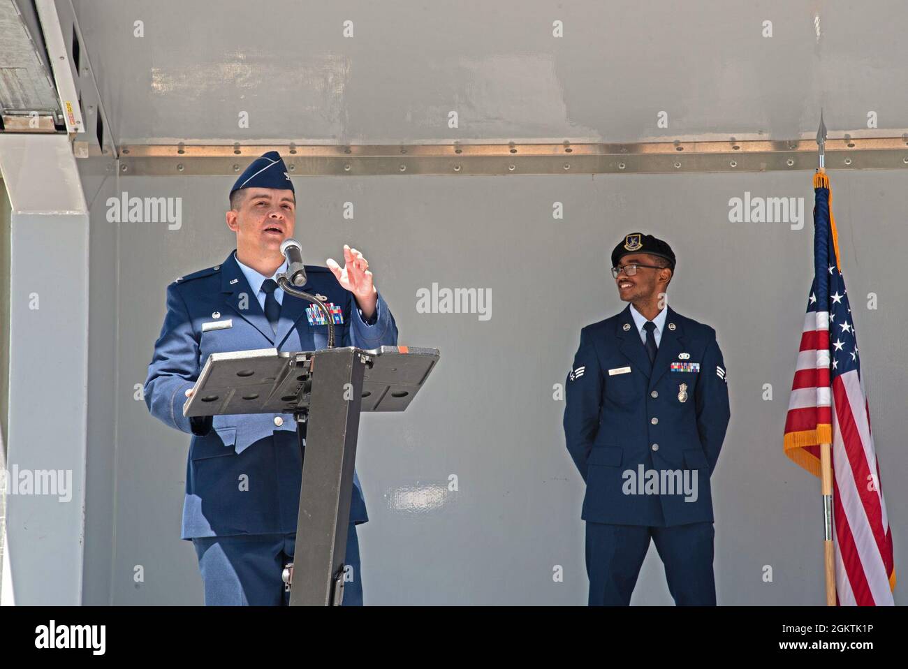 U.S. Air Force Col. David J. Wilson, 21st Mission Support Group ...