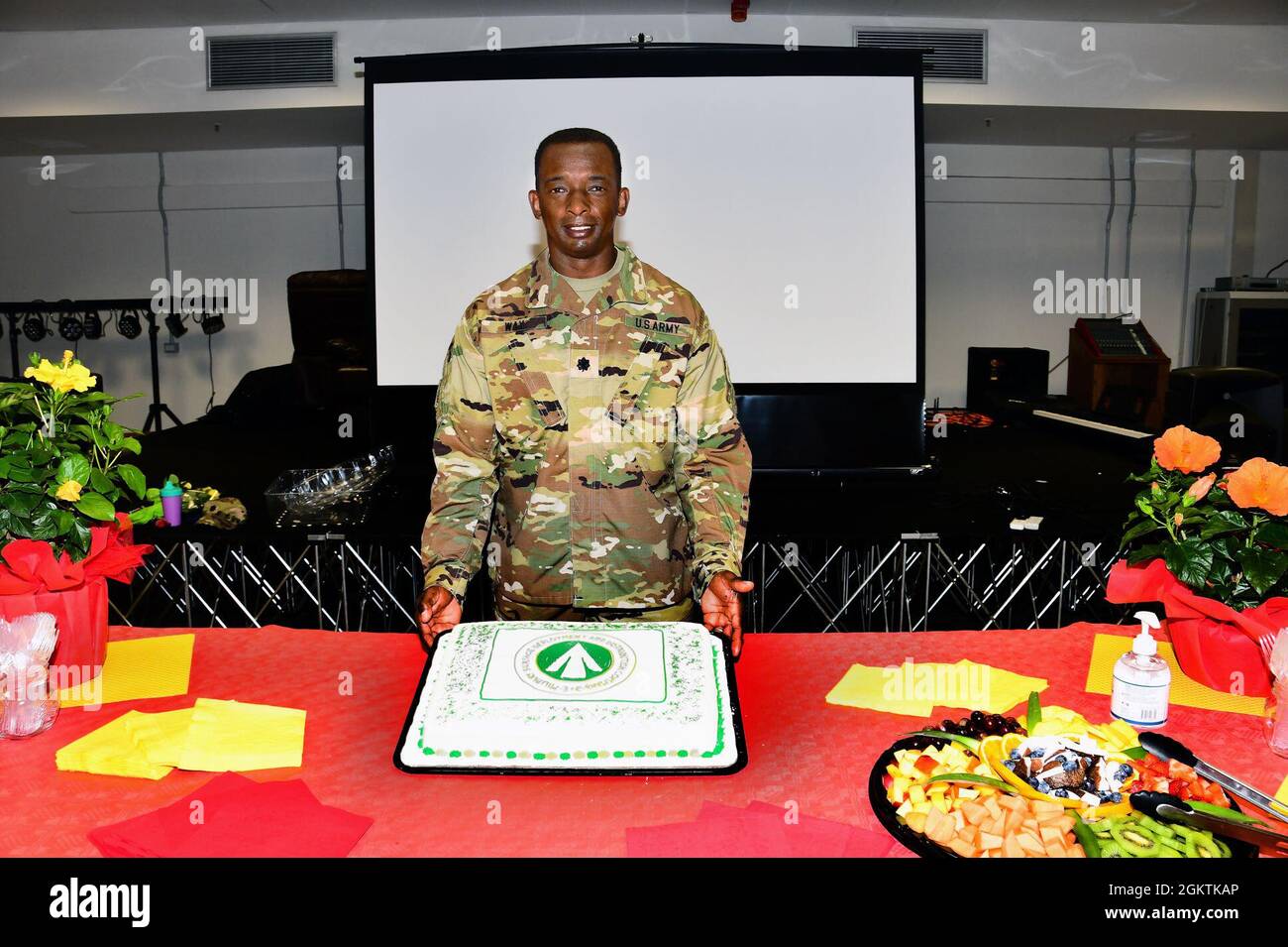 U.S. Army Lt. Col. Carey E. Way, incoming commander, 839th ...