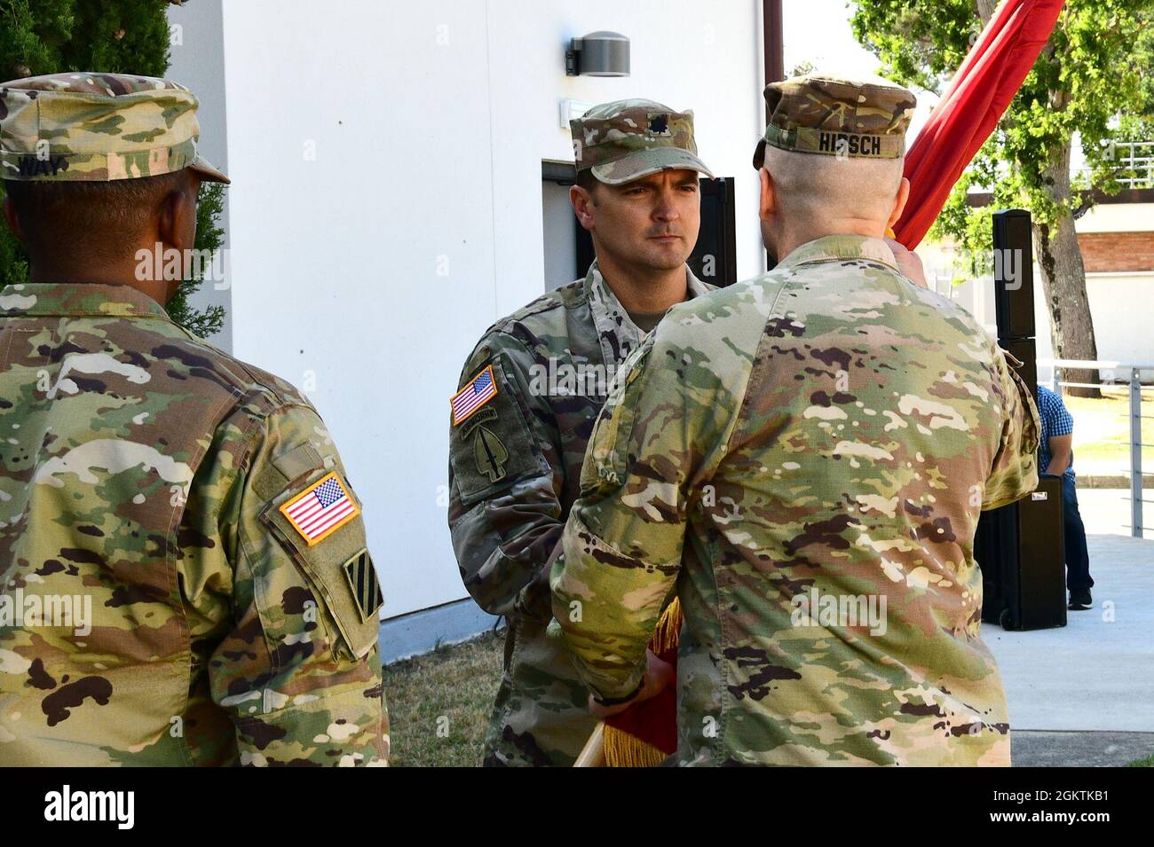 U.S. Army Lt. Col. Scott F. Wyatt, outgoing commander, 839th ...